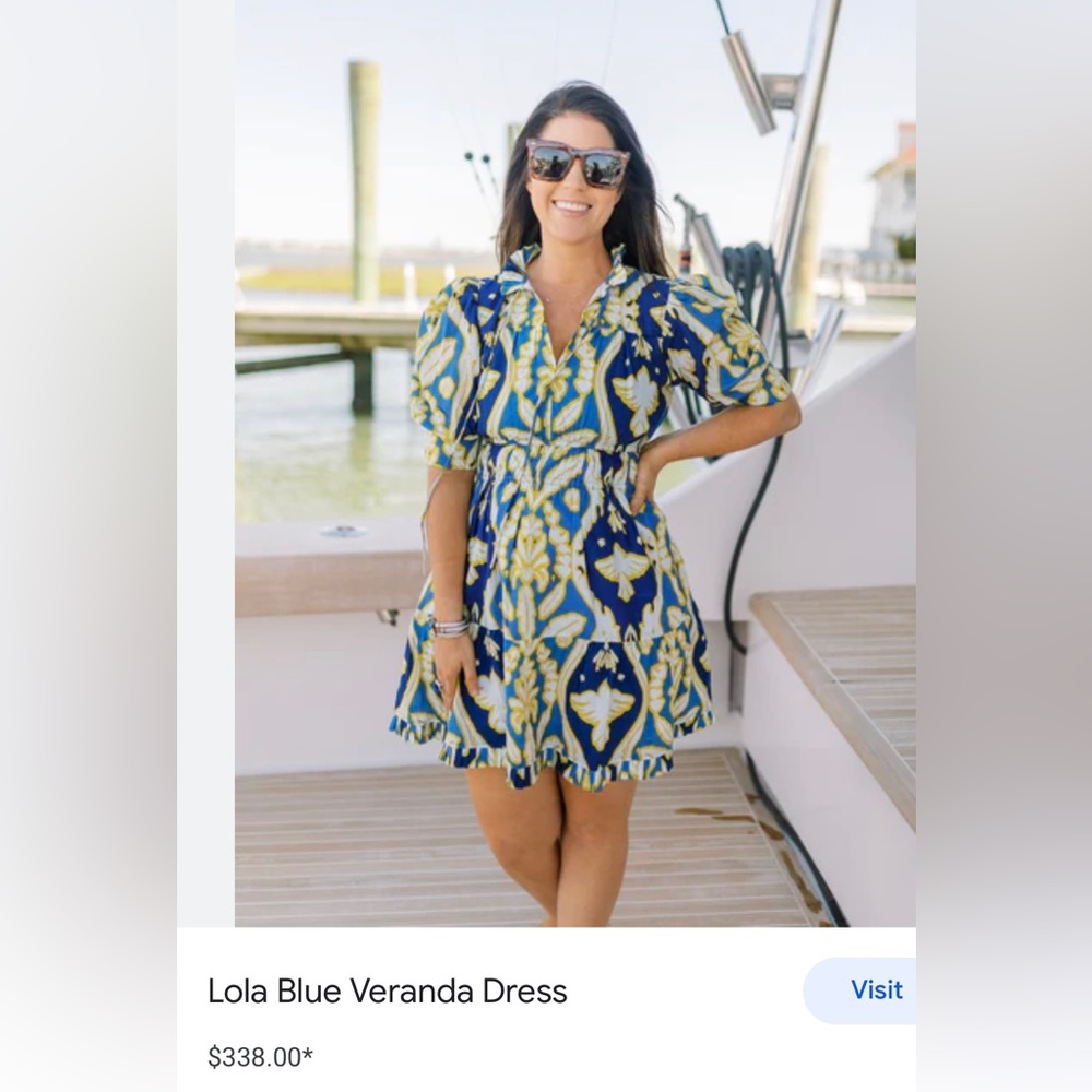 Beyond By Vera Beyond By Vera Alice Dress - Pondi Blue - Gem